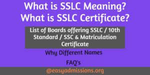 SSLC Meaning |What is SSLC Certificate? - Best College for NIOS, TOSS ...